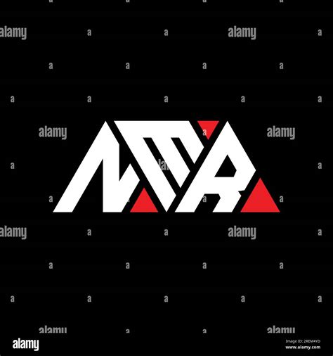 Nmr Triangle Letter Logo Design With Triangle Shape Nmr Triangle Logo