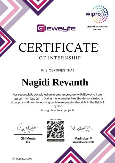 Internshipexperience Pythonprogramming Professionalgrowth Learningjourney Elewayte