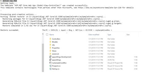 How To Create ASP NET Core MVC Application Using VS Code Jayant Tripathy