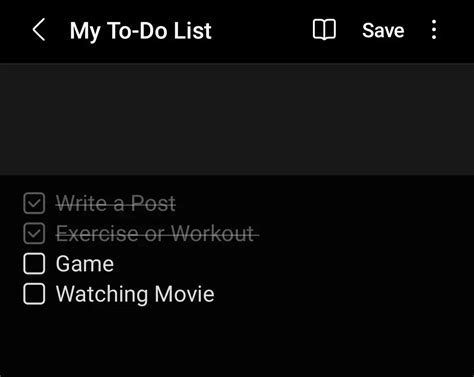 Comment Créer Une Liste De Tâches Sur Samsung Notes Make Checklist Que Des Projet