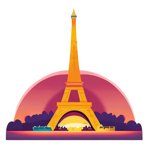 Graphique Chibi De La Tour Eiffel Creative Fabrica