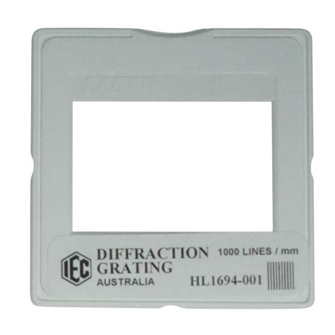 Diffraction Grating 1000 Lines Mm Card Mount Iec Designs