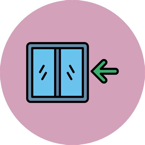 Emergency Exit Door Vector Icon 20503187 Vector Art At Vecteezy