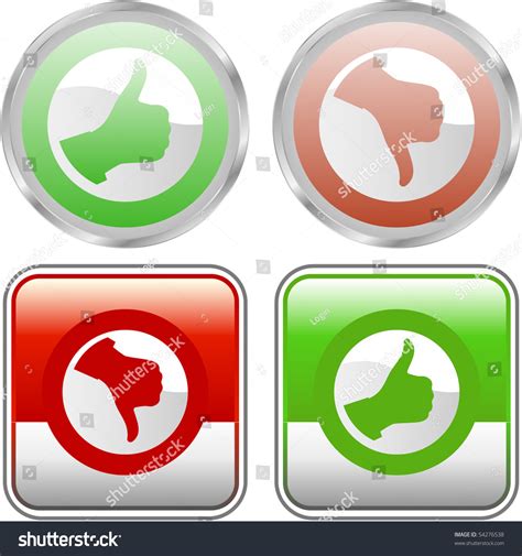 Approved And Rejected Icon Set Stock Vector 54276538 Shutterstock