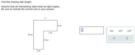 Find The Missing Side Length Assume That All StudyX