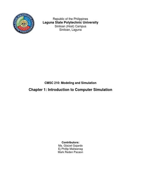 An Introduction To Computer Simulation Defining Simulation Its Uses