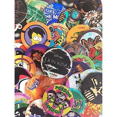 Vintage Pog Set Random Pogs Pogman 90s Pogs Collectible Pogs Pog Bundle 90s Toys 90s