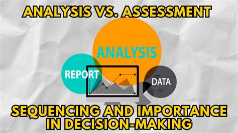 Analysis Vs Assessment Sequencing And Importance In Decision Making