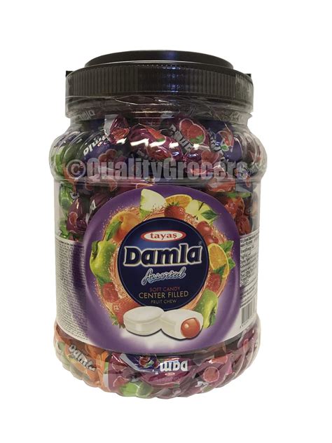 Damla Assorted Soft Candy Center Filled Fruit Chew 850