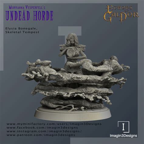 3d Printable Morvanna Vesperfells Undead Horde Complete Set By