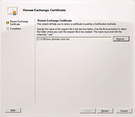 Renewing SSL Certificates Exchange 2010 DigiCert