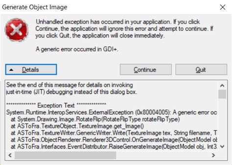 Generate Object Image Crash Fsdeveloper