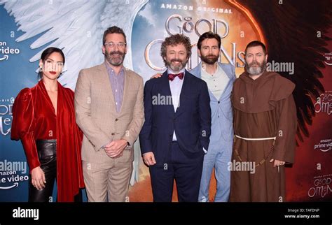 New York Ny Usa 23rd May 2019 Adria Arjona John Hamm Michael Sheen David Tennant Nick