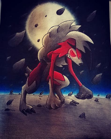 Lycanroc Midnight Form By Abirahmed On Deviantart