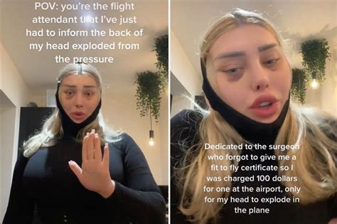 Onlyfans Model Says Her Head Exploded During A Flight
