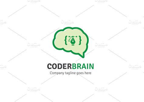 Coder Brain Logo Branding And Logo Templates ~ Creative Market