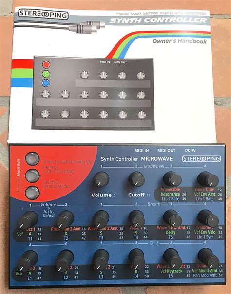 Like New Stereoping Microwave Synth Controller With Manual Reverb
