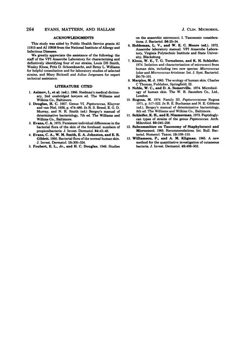 Isolation And Identification Of Peptococcus Saccharolyticus From Human Skin Pmc