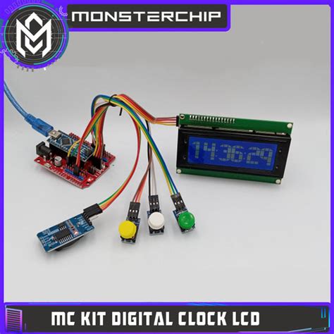 Jual Mc Kit Digital Clock Rtc Ds3231 And Lcd I2c Diy Jam Digital Arduino
