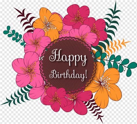 Dibujos Feliz Cumpleanos Con Flores Imágenes De Feliz Cumpleaños Con