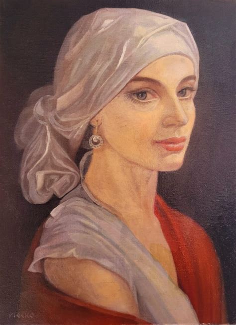 Piotr Piecko Anna Olej Płótno 40x30cm Art Of Poland