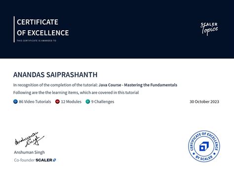Java Course Mastering The Fundamentals From Scalar Topic Sai Prashanth