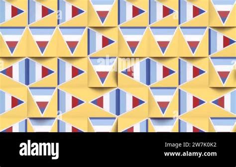 Pattern Of Randomly Spaced Moving Geometric Shapes 3d Rendering Loop