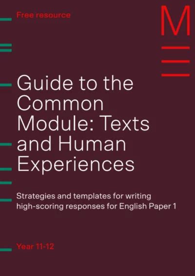 Free Guide Hsc Common Module Texts And Human Experiences
