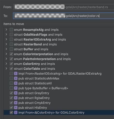 Propose Moving Color Related Types From Rasterband Rs Into New Color Rs File Georust Gdal