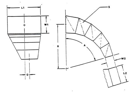 Ewarts Fab Cutting Rectangular Reducing Elbow
