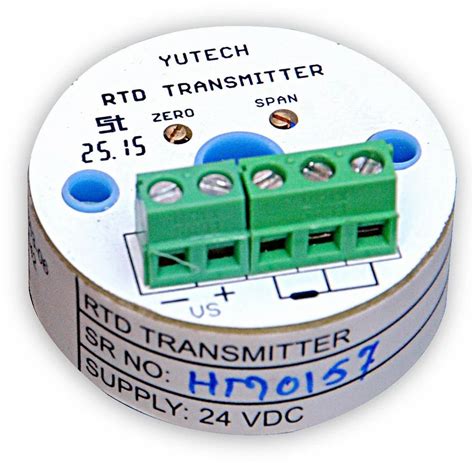 yutech head mounted loop power rtd transmitter for industrial 16vdc to 30vdc at ₹ 2200 piece