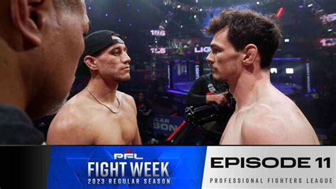 Fighters Face Off For Final Time 2nd Half Pfl Regular Season Fight