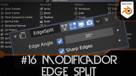 16 Edge Split Modifier En Blender 29 Modificadores Blender Youtube
