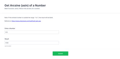 Get Arcsine Asin Form Template Jotform