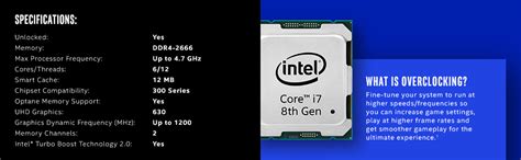 Intel Bx80684i78700 Boxed 8th Gen Core I7 8700 Processor 32 6 Amazon