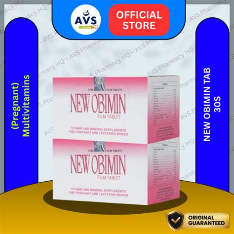 New Obimin Tab 30s Pregnant Multivitamins Shopee Malaysia