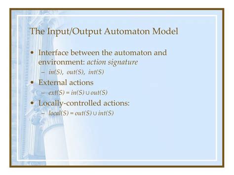 ppt introduction to input output automata and composition techniques