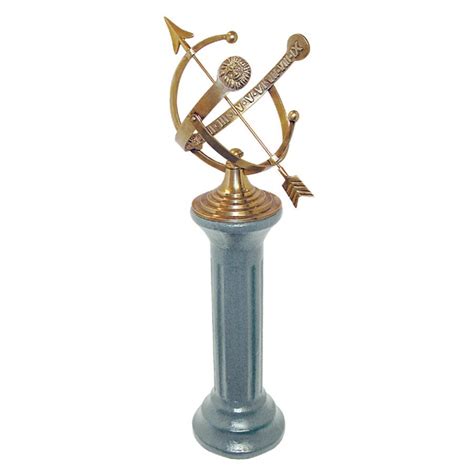 Polished Brass Armillary Sundial Rome 1334 Romeindustries