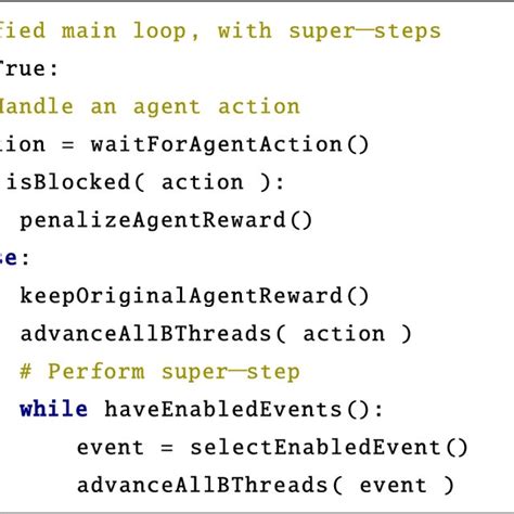 Adopted From Ref 23 A Pseudo Code Block Of The Main Loop Of Download Scientific Diagram