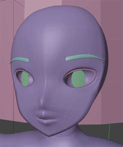 swapping stylized eye meshes on base head workflow modeling blender