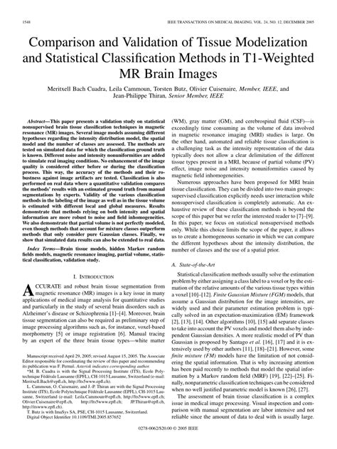 Pdf Correction To Comparison And Validation Of Tissue Modelization