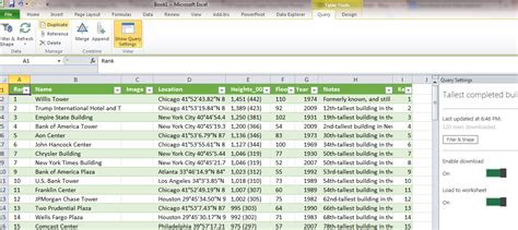 Exploring Filtering And Shaping Web Based Public Data Using Data Explorer Excel Add In