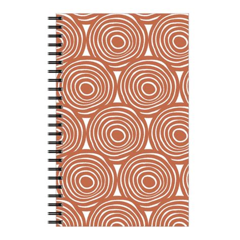 Overlapping Circles Terracotta Notebook Shutterfly