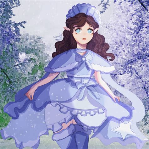 Yee I Was Bored So I Drew The Princess Starfrost Set 🤍 Royalehighroblox