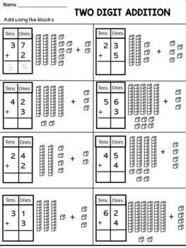 Double Digit Addition And Subtraction Without Regrouping BUNDLE Double Digit Addition