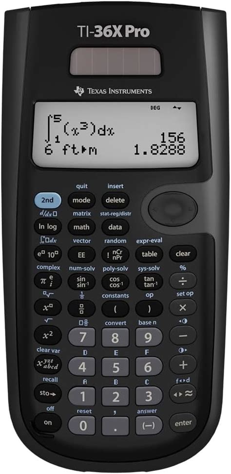 Texas Instruments Ti 36x Pro Engineering Scientific Calculator Black