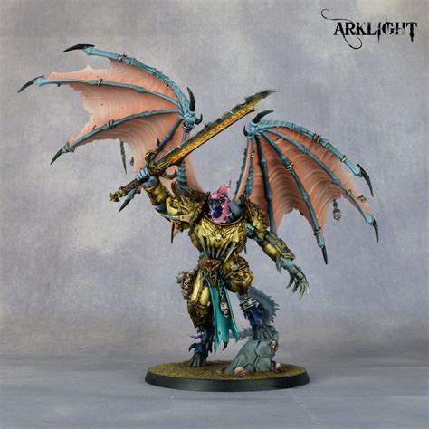 Nice Tzeentch Daemon Prince By Arklightstudio Miniatureswarzone