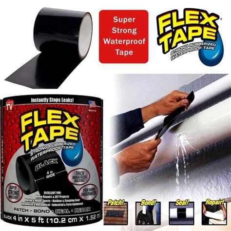 Super Strong Adhesive Tape Black Flex Tape Waterproof Stop Leaks Seal