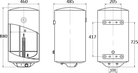 Накопительный водонагреватель Ballu Shell BWH/S 100 электрический ...