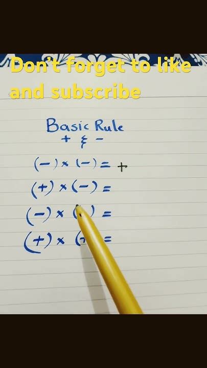 Rules For Math Basic Math Rulesshortsvideoviralshort Mathtricks